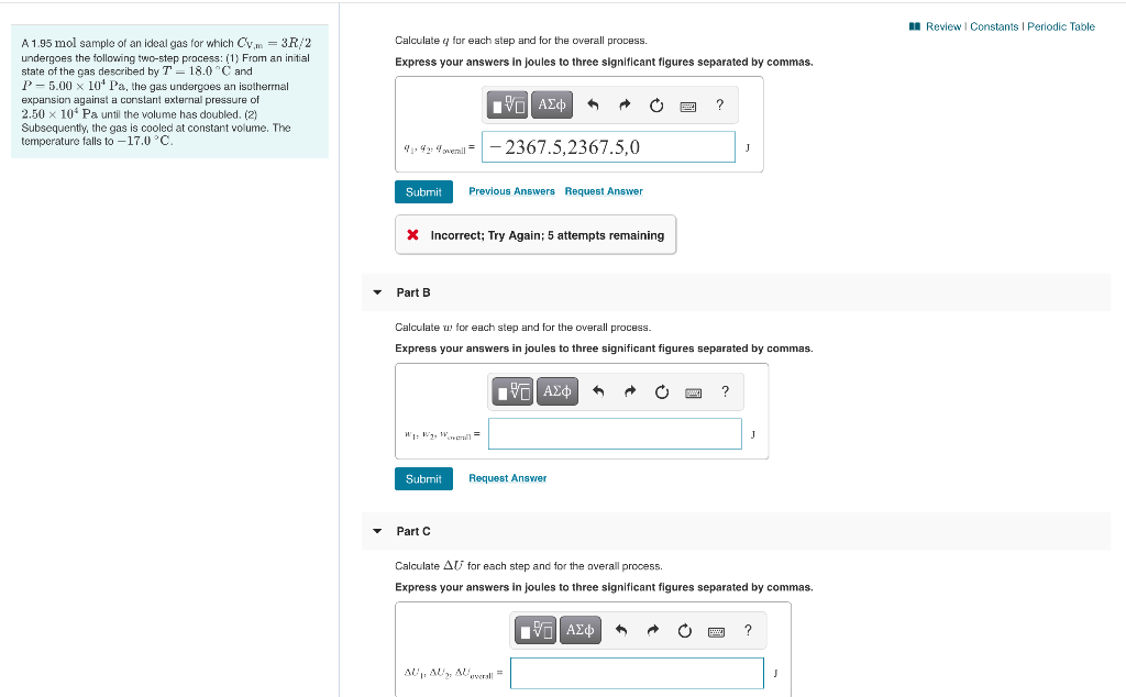 Solved M Review Constants 1 Periodic Table Calculate y for | Chegg.com
