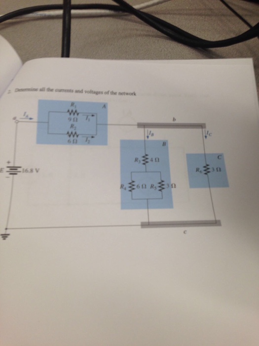 Solved Determine all the currents and voltage of the network | Chegg.com