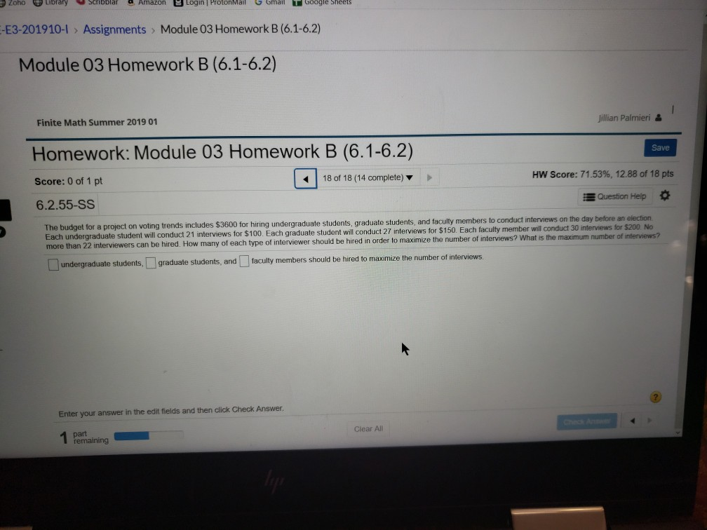 Solved Zoho Library Scribblar a Amazon Login ProtonMail G | Chegg.com