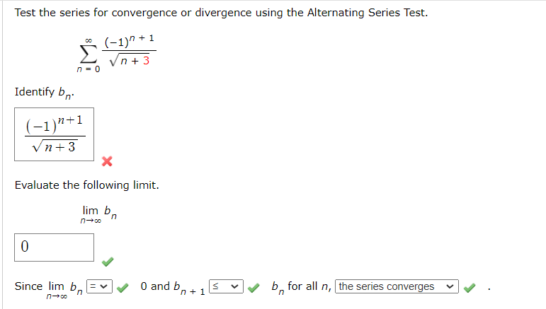Solved Test the series for convergence or divergence using | Chegg.com