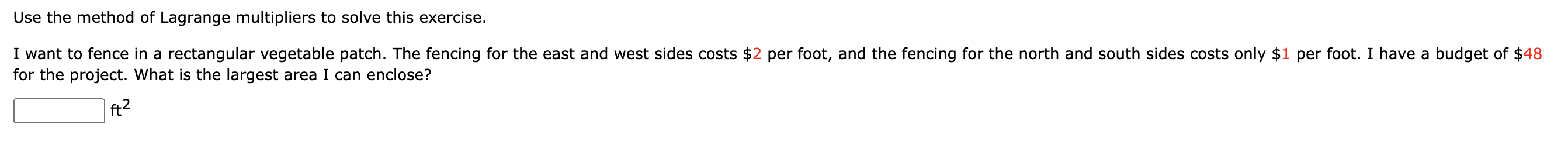 Solved Use the method of Lagrange multipliers to solve this | Chegg.com