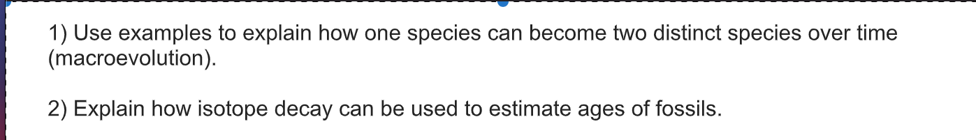 Solved 1) Use examples to explain how one species can become | Chegg.com