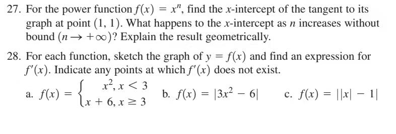 Solved = 27. For the power function f(x) = x”, find the | Chegg.com