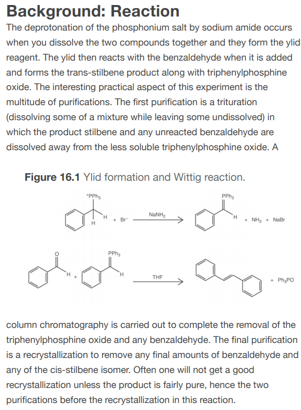 Solved 1. Draw a mechanism for the step of the Wittig | Chegg.com