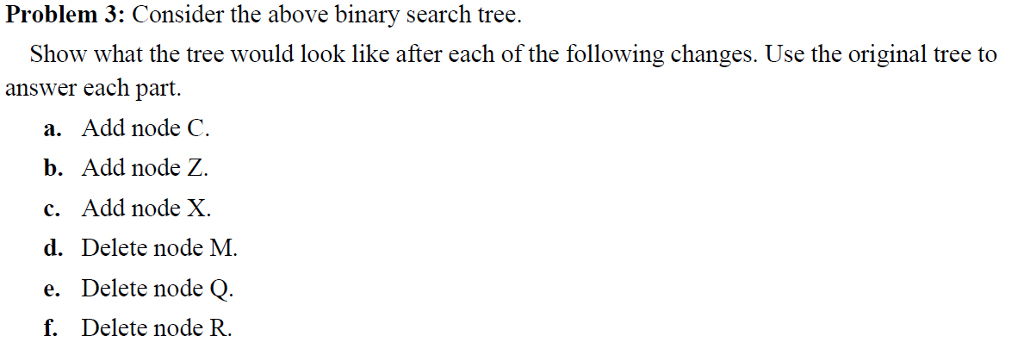 Solved Consider the following binary search tree: tree | Chegg.com