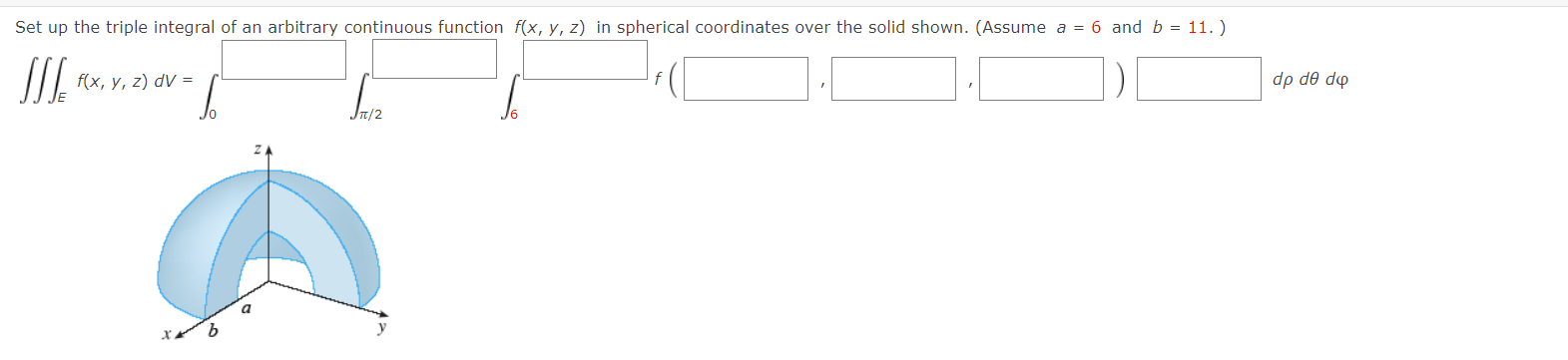 Solved Set up the triple integral of an arbitrary continuous | Chegg.com