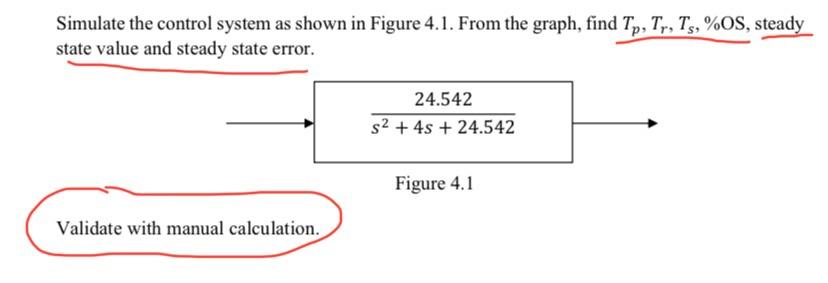 Solved Simulate the control system as shown in Figure 4.1. | Chegg.com