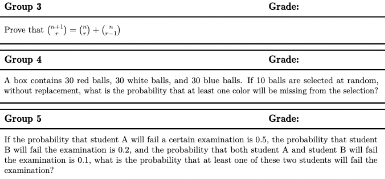 Solved Prove that (n+1r)=(nr)+(nr−1) A box contains 30 red | Chegg.com