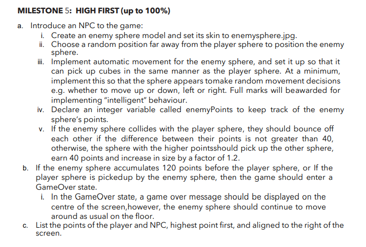 Solved MILESTONE 5: HIGH FIRST (up to 100% )a. ﻿Introduce an | Chegg.com