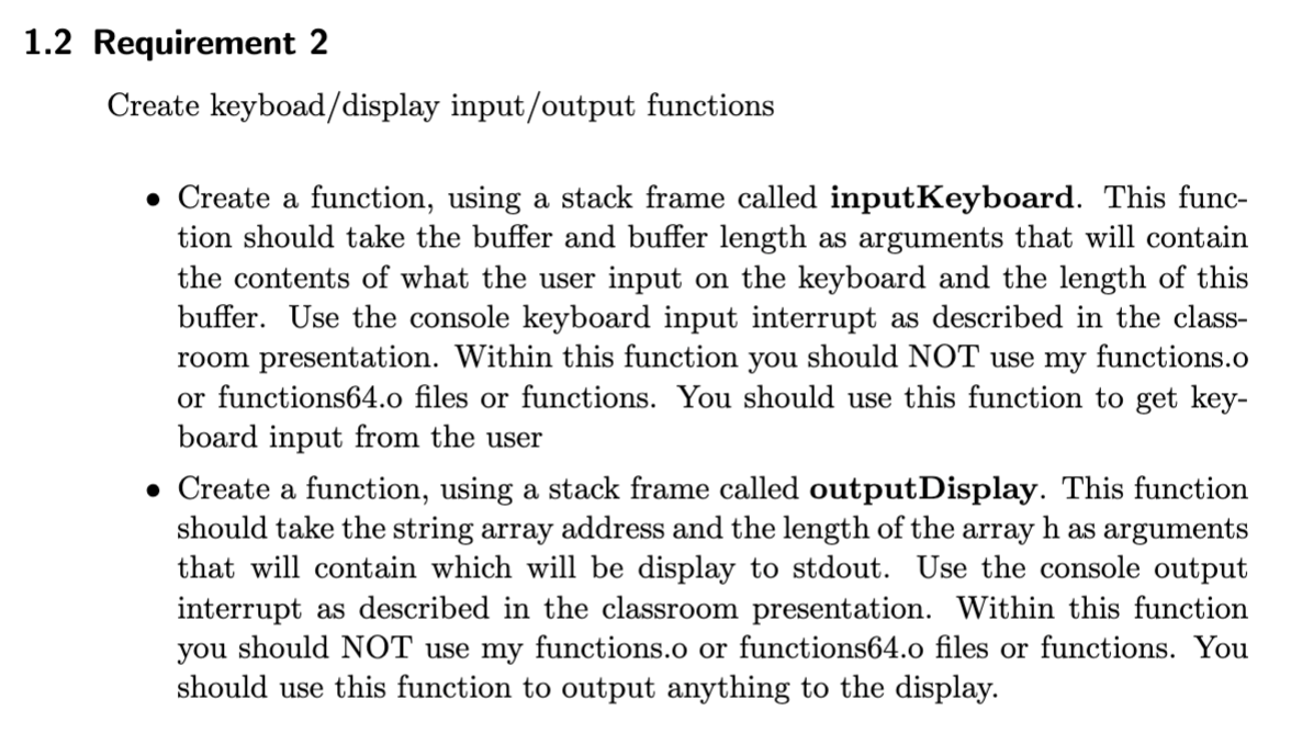 Solved pls write code in linux 64 bit assembly language. i | Chegg.com