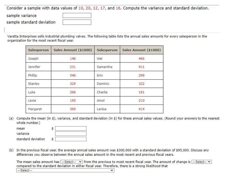 Solved Consider a sample with data values of 10,20,12,17, | Chegg.com