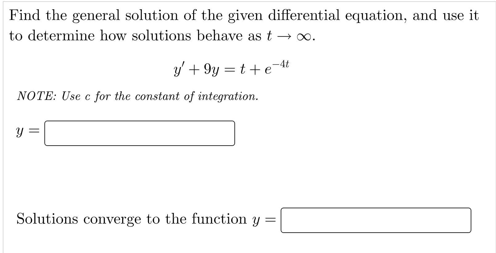 Solved Find the general solution of the given differential | Chegg.com