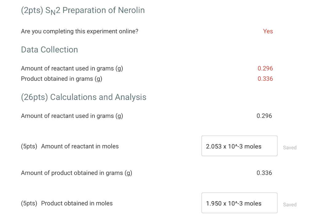 Solved Write the equation for this reaction: Sn2 preparation | Chegg.com