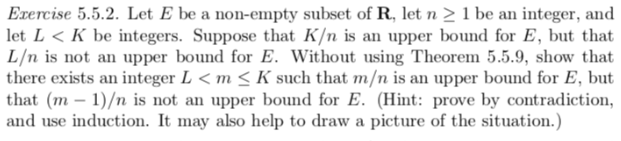 Solved Exercise 5.5.2. Let E be a non-empty subset of R, let | Chegg.com