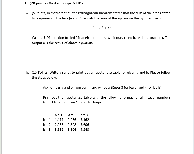 Solved a. (5 Points) In mathematics, the Pythagorean theorem | Chegg.com