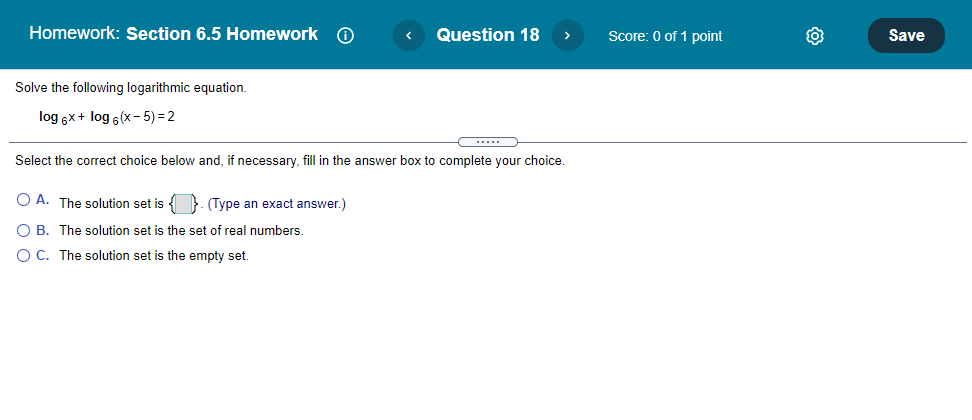Solved Homework Section 6 5 Homework Question 18 Score 0