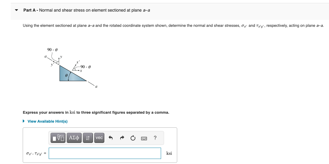 Solved To use fundamental geometric and statics methods to | Chegg.com