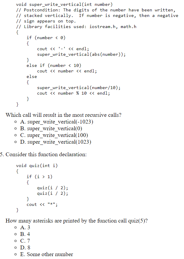 Solved 1. In a single function declaration, what is the | Chegg.com