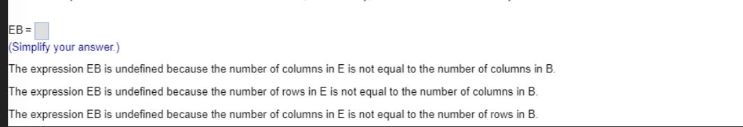 Solved Compute each matrix sum or product if it is defined. | Chegg.com