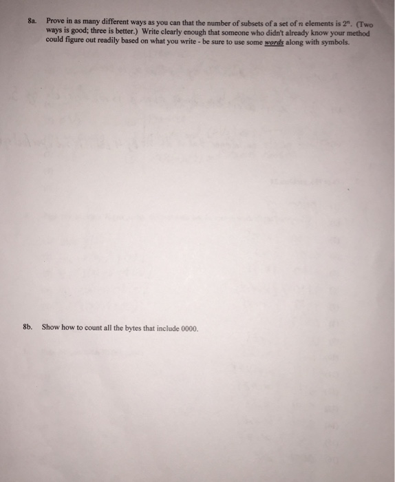 Solved Prove in as many different ways as you can that the | Chegg.com