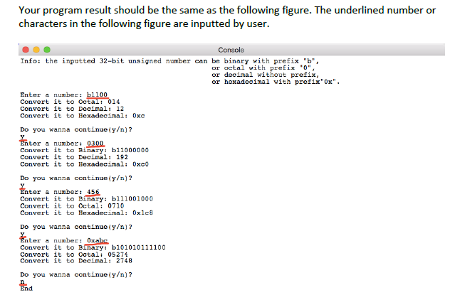 Solved Step 1: The program allows user to input any number | Chegg.com