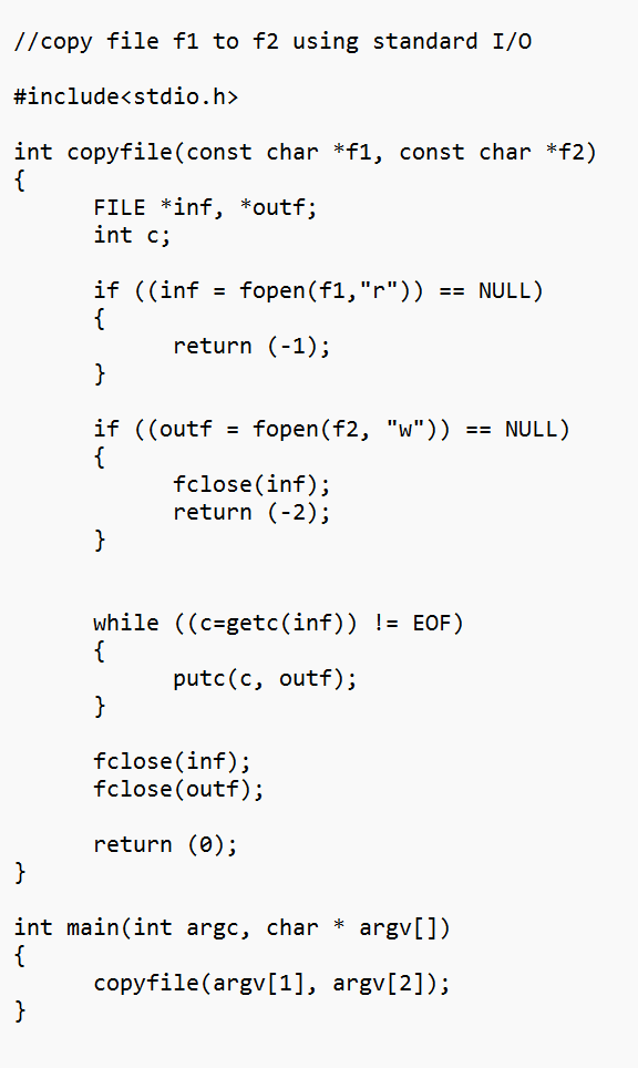Solved The code "mycopy.c" we posted before used | Chegg.com