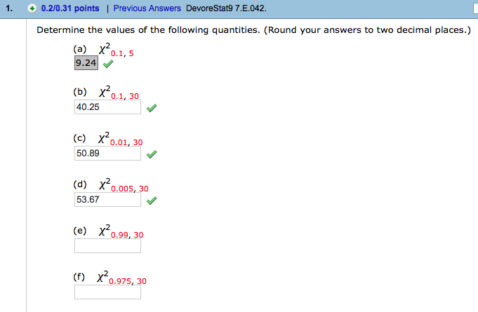 Solved 0.2/0.31 points Previous Answers DevoreStat9 7.E.042 | Chegg.com