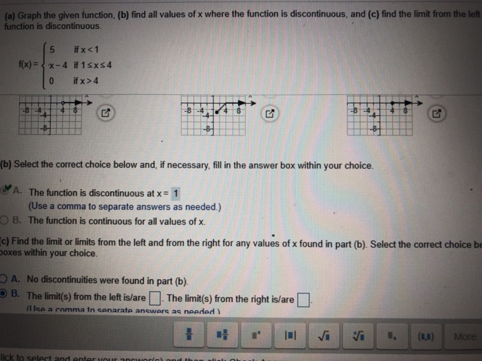 Solved (a) Graph the given function, (b) find all values of | Chegg.com
