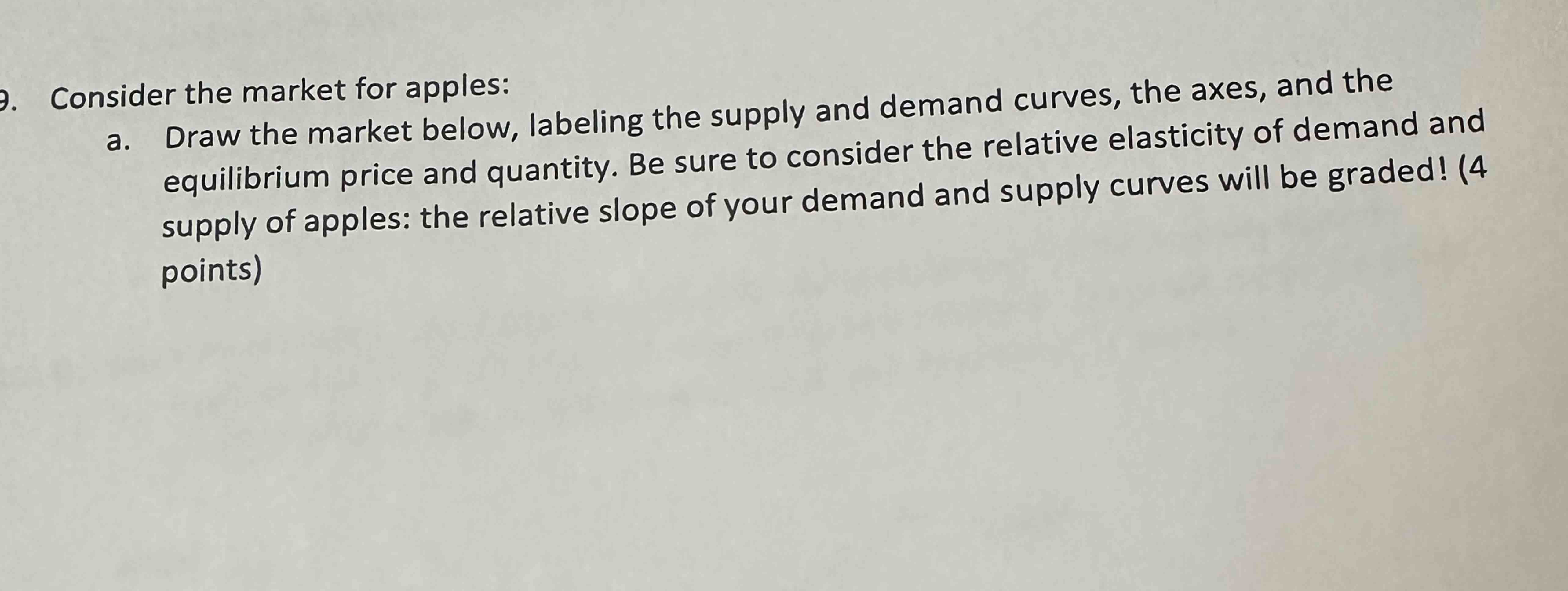 Solved Consider the market for apples:a. ﻿Draw the market | Chegg.com