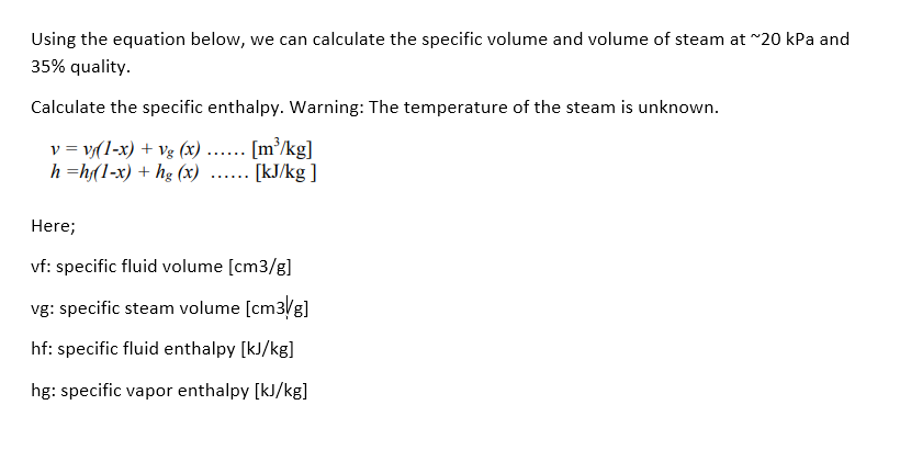 Solved Using the equation below, we can calculate the | Chegg.com