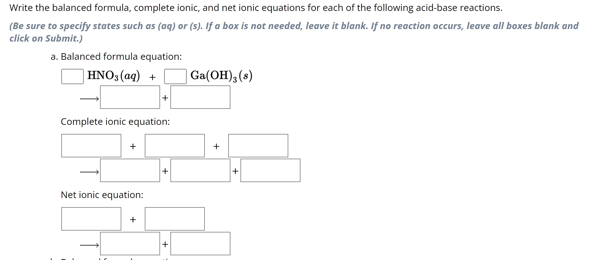 Solved Write the balanced formula, complete ionic, and net | Chegg.com