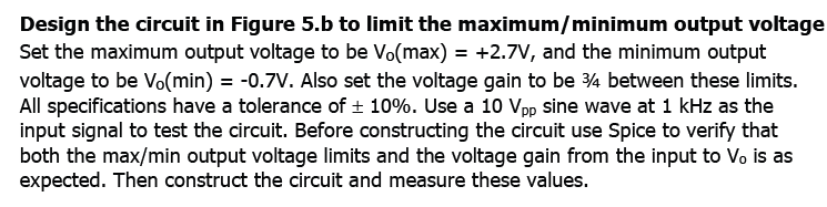 5. Voltage limiting circuits using diode clamps It is | Chegg.com