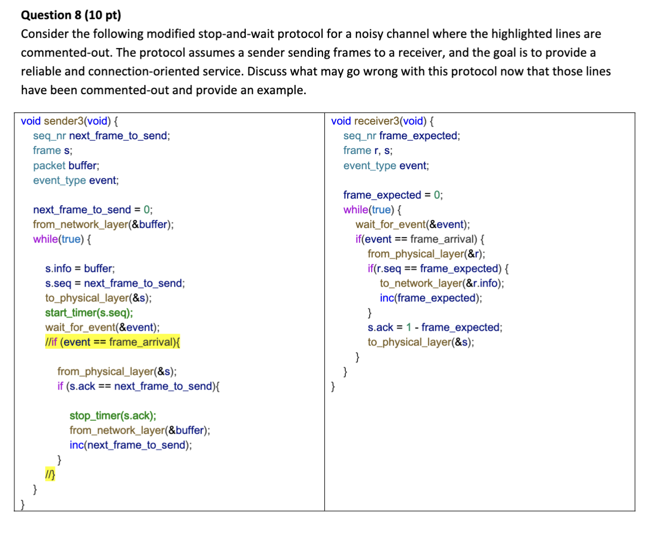 Solved Question 8 (10 pt) Consider the following modified | Chegg.com