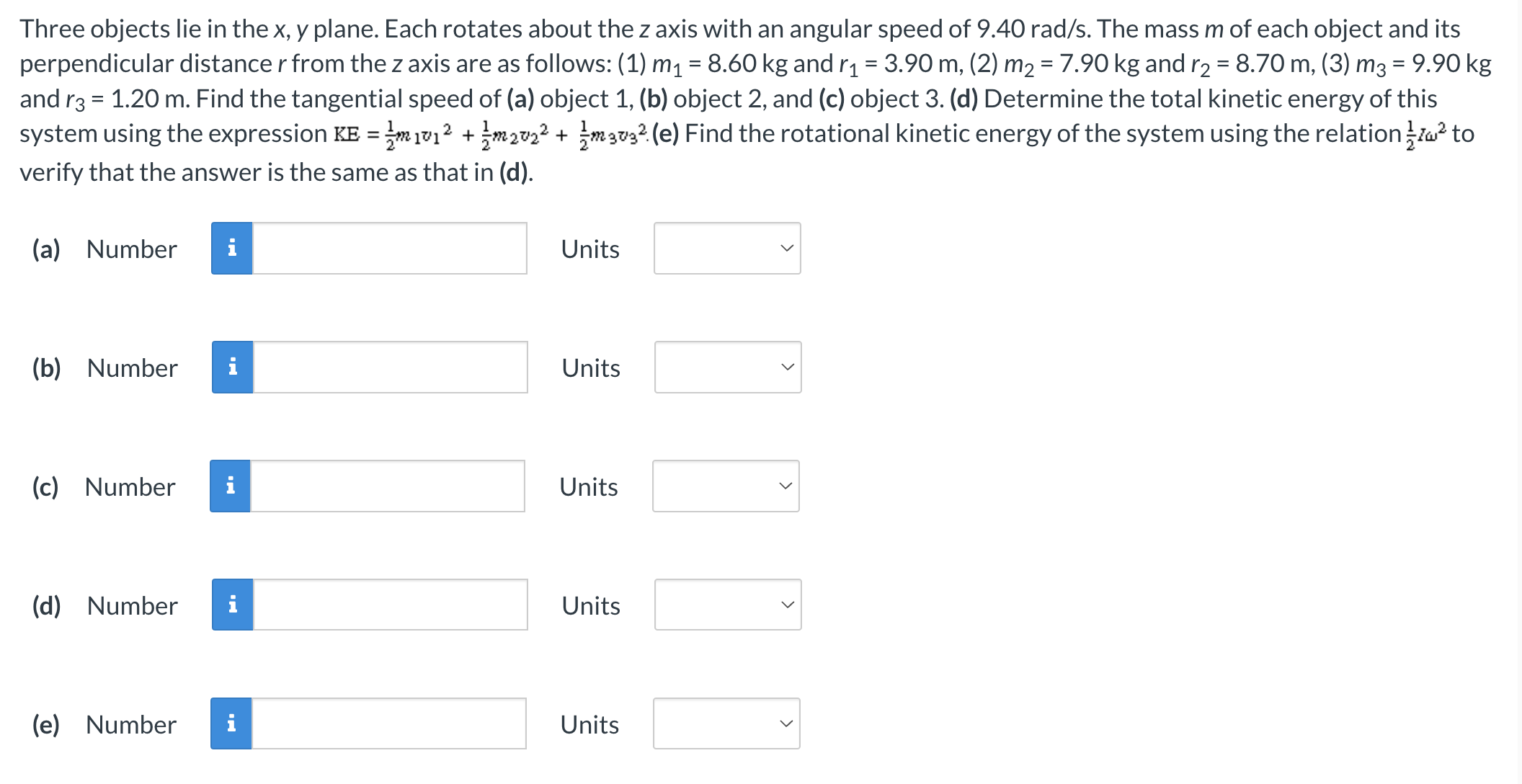 Solved Three objects lie in the x,y ﻿plane. Each rotates | Chegg.com