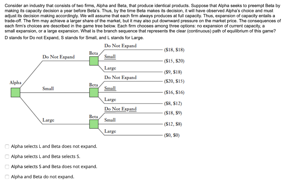 Solved There must be some cross-effect; what one does must | Chegg.com