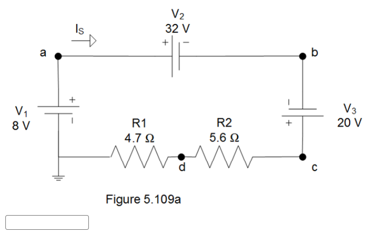 Solved Need help finding Va, ﻿Vb, ﻿Vc, ﻿Vd and current for | Chegg.com