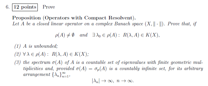 Solved 6. 12 points Prove Proposition (Operators with | Chegg.com
