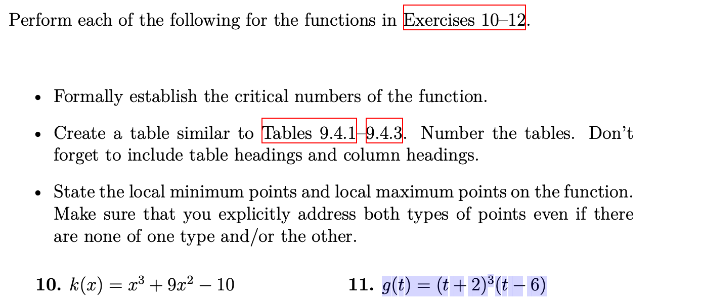 Solved Perform each of the following for the functions in | Chegg.com