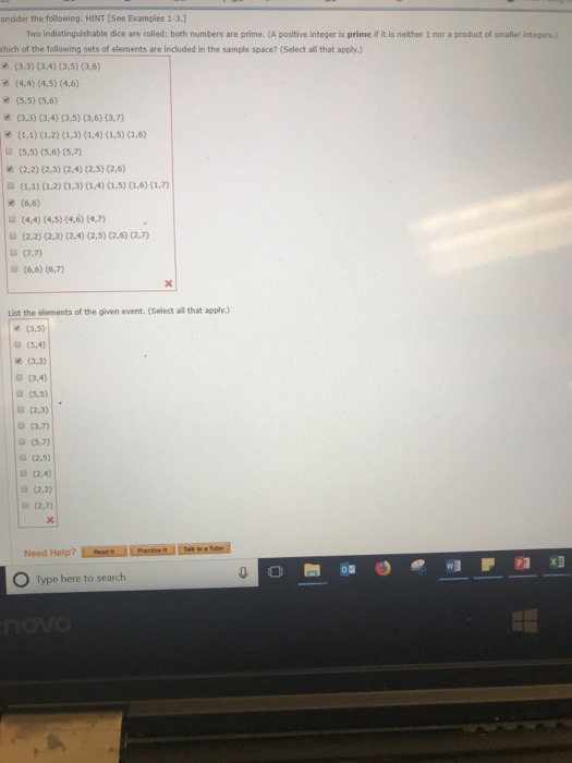 Solved onsider the following. HINT (See Examples 1-3.] Two | Chegg.com