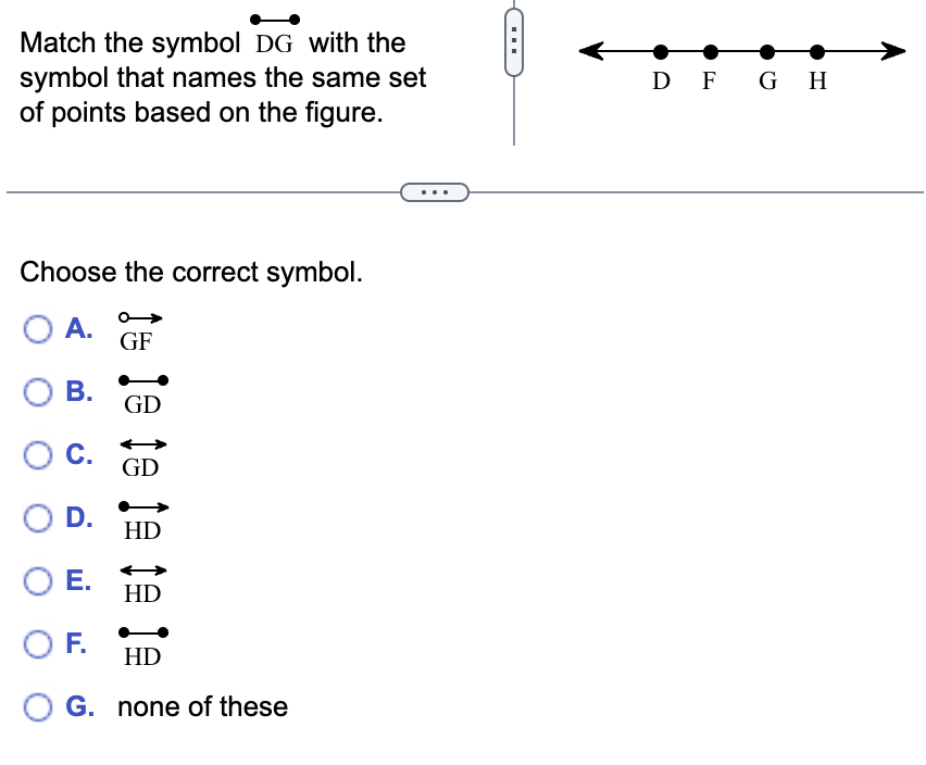 Solved Match the symbol DG with the symbol that names the | Chegg.com