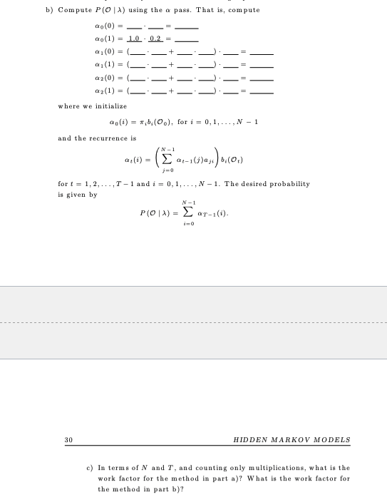1. Suppose that we train an HMM and obtain the model | Chegg.com