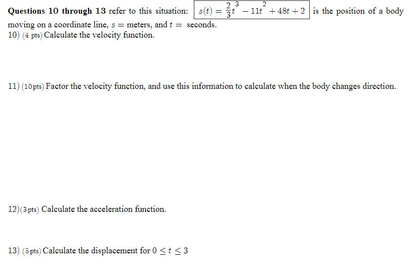 Solved Questions 10 ﻿through 13 ﻿refer to ﻿this situation: | Chegg.com