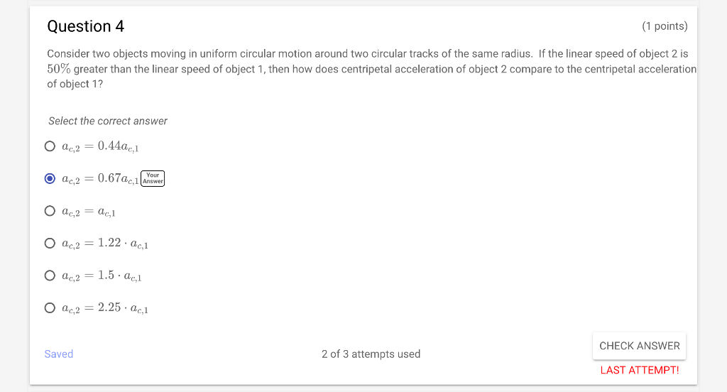 Solved Question 4 (1 points) Consider two objects moving in | Chegg.com