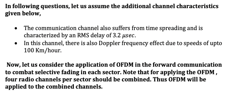 Solved Cellular Communication System The following | Chegg.com
