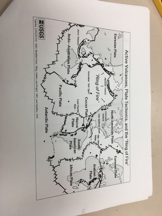 Solved On the present day world map on the next page use | Chegg.com