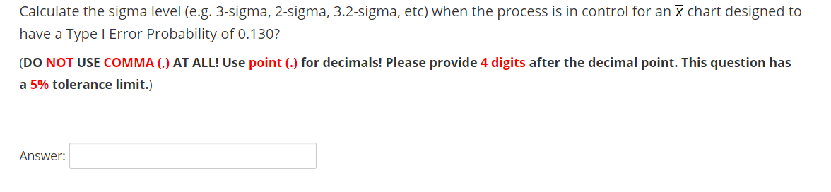 Solved Calculate the sigma level (e.g. 3-sigma, 2-sigma, | Chegg.com
