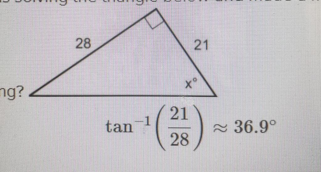 Solved Tommy was solving the triangle below and made a | Chegg.com