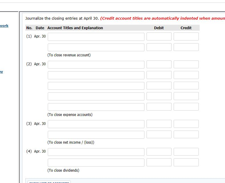 Solved Exercise 4-4 The adjusted trial balance columns of | Chegg.com