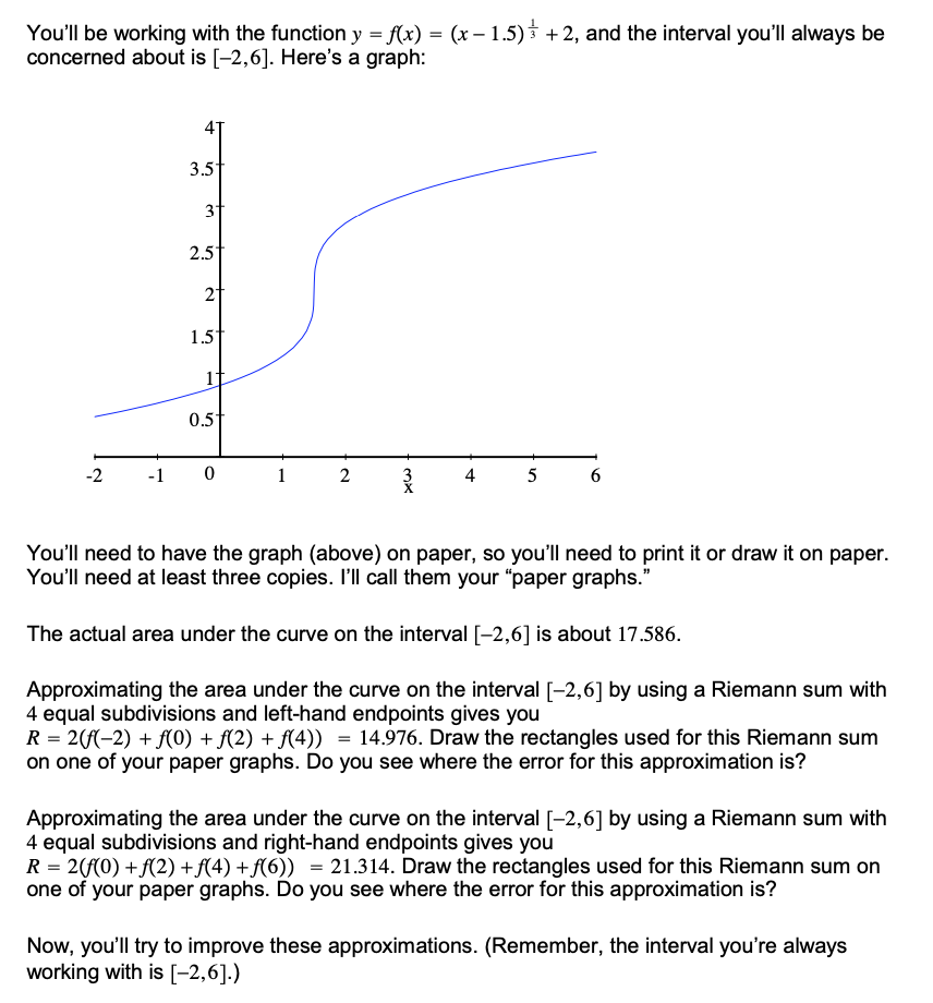 Solved You'll be working with the function y = f(x) = (x – | Chegg.com