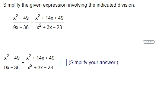 Solved Simplify the given expression involving the indicated | Chegg.com